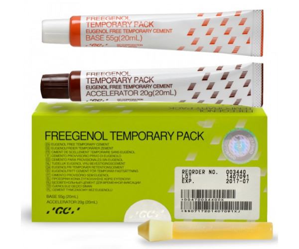 Freegenol Temporary Pack. Цемент для тимчасової фіксації. GC Купити ...